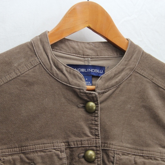 Bandolino | Jackets & Coats | Stretch Sueded Denim Jacket Womens M ...